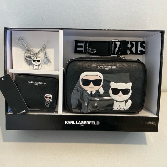 Karl Lagerfeld | Bags | Karl Lagerfeld Paris Gift Set 3 Pcs Wallet ...